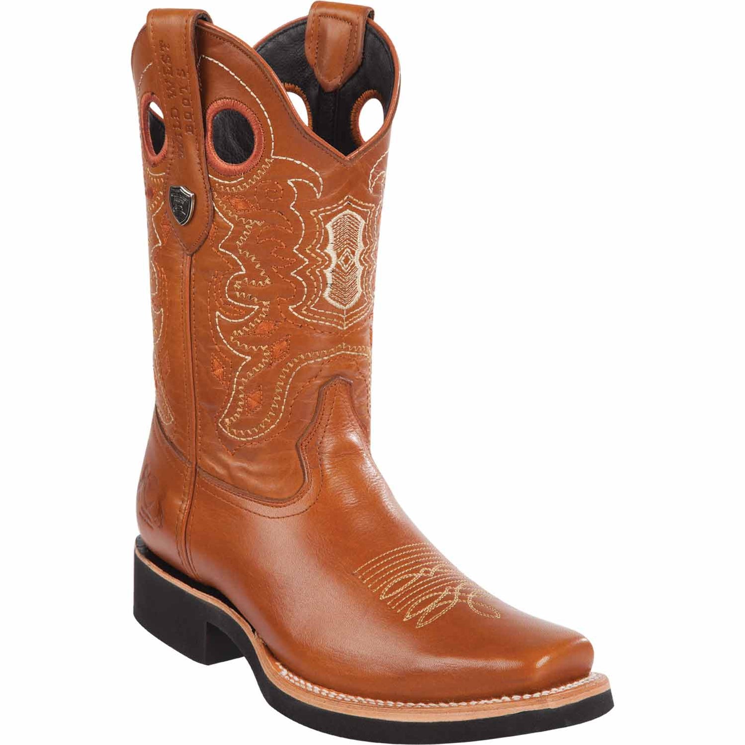 Men's Wild West Genuine Leather Rodeo Toe Boot 2813E3851 — MensUSA