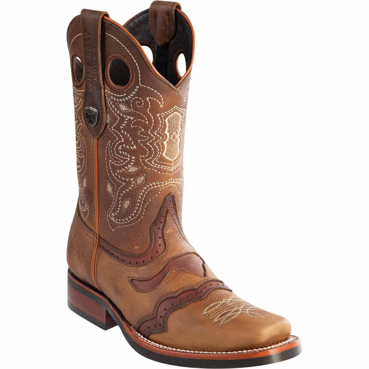 Men's Wild West Genuine Leather Rodeo Toe Boot 281TH9951 — MensUSA