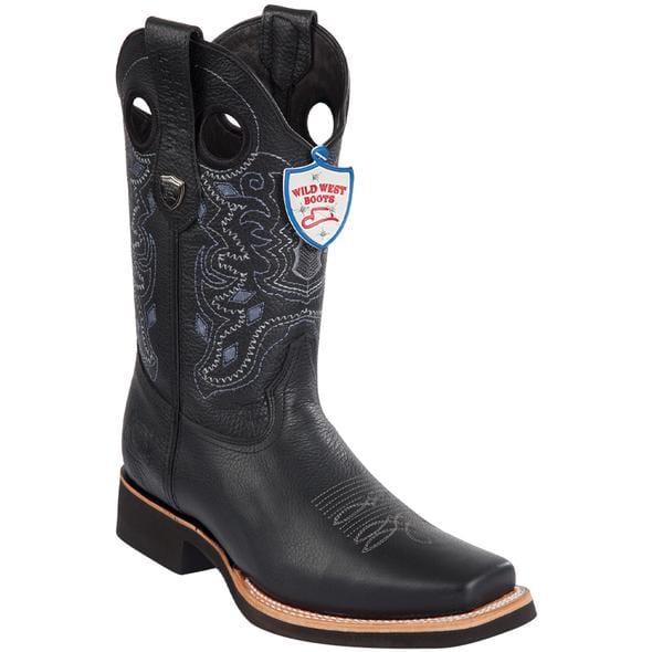 Men's Wild West Genuine Leather Rodeo Toe Boots 2813E27 — MensUSA
