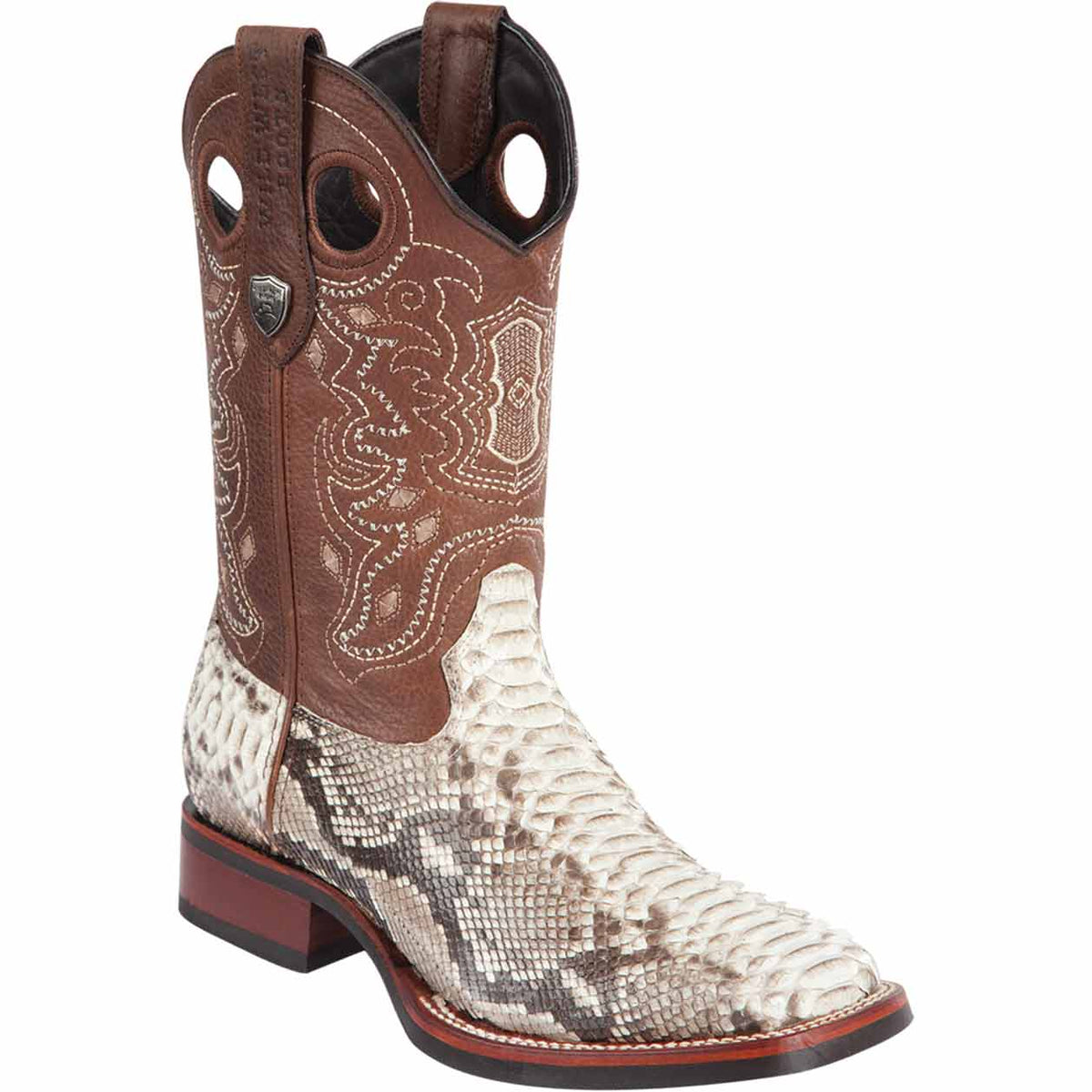 Men's Wild West Python Ranch Toe Boot 282557 — MensUSA