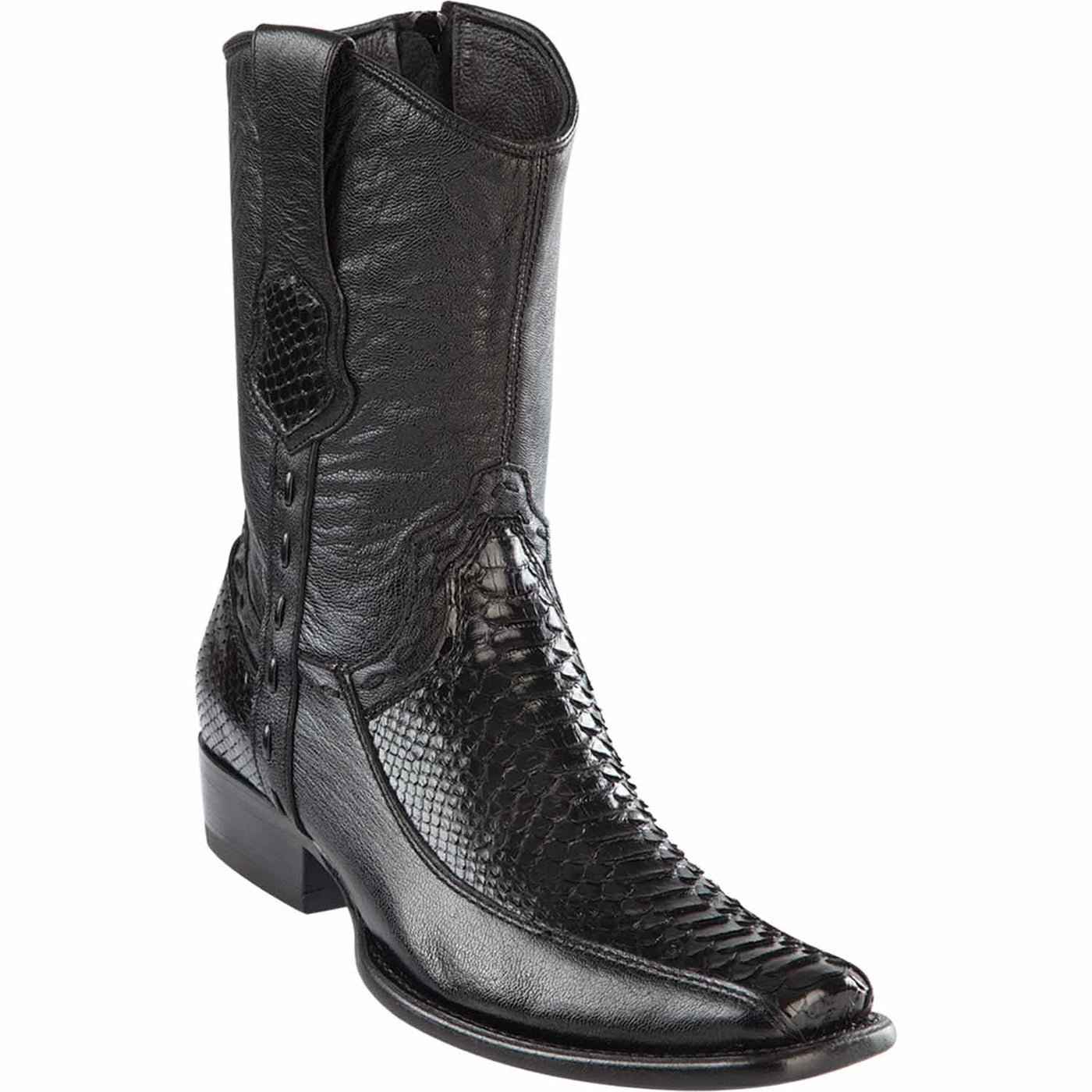Men's Wild West Python with Deer Dubai Toe Short Boots 279BF57 — MensUSA