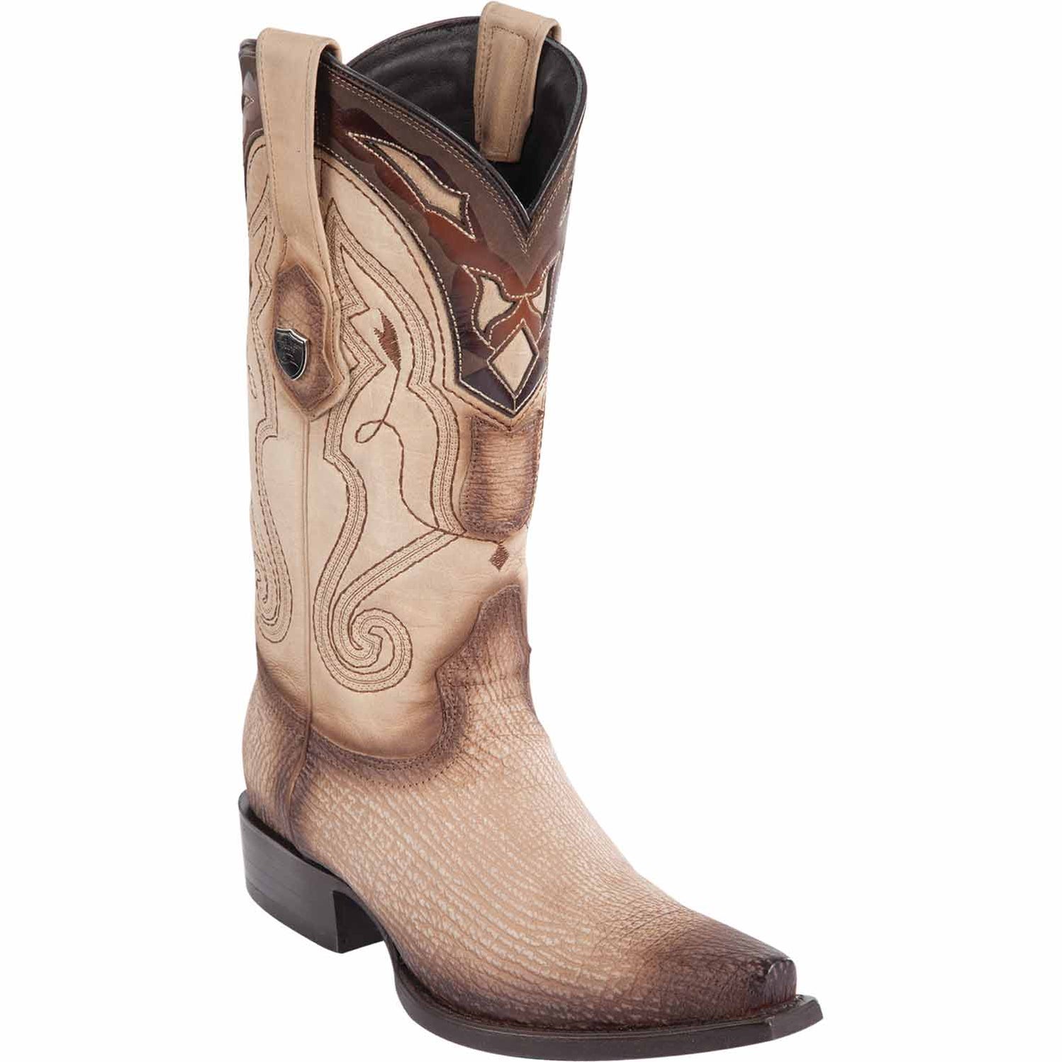 Men's Wild West Shark Skin Snip Toe Boots — MensUSA