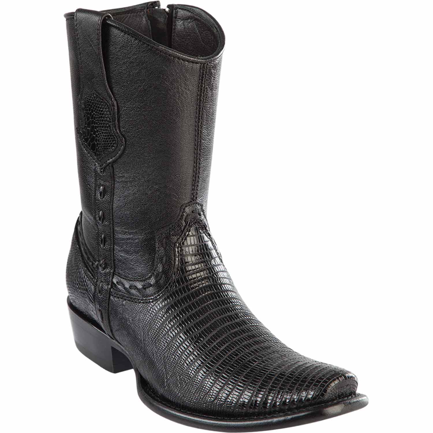 Men's Wild West Teju Lizard Skin Dubai Toe Short Boots 279B07 – MensUSA