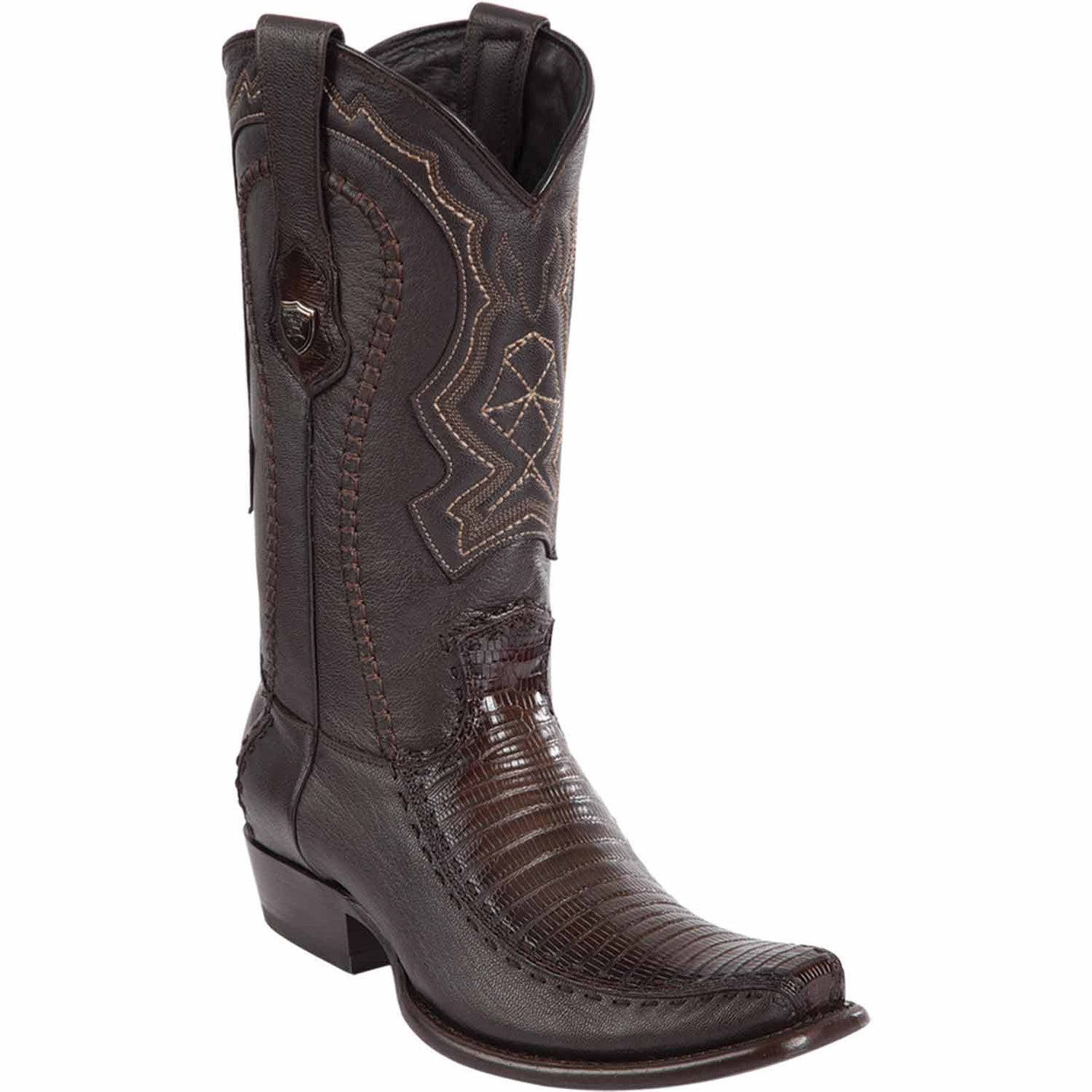 Men's Wild West Teju Lizard with Deer Dubai Toe Boots 279F07 — MensUSA