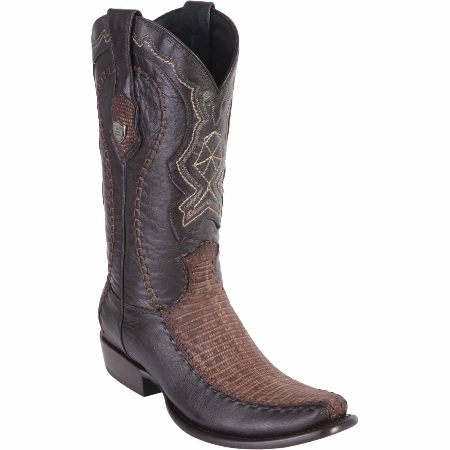 Men's Wild West Teju Lizard with Deer Dubai Toe Boots 279F07 — MensUSA