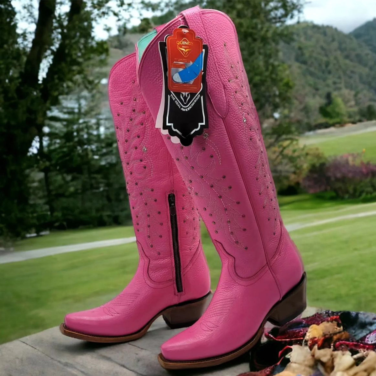 Tall Pink Cowgirl Boots — MensUSA