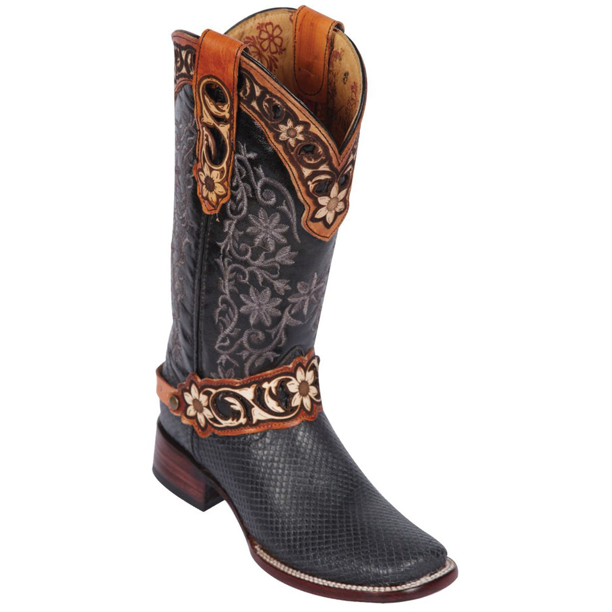 Women's Python Print Boots — MensUSA