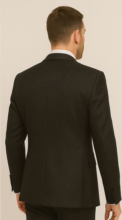Men’s Formal 3-Piece Suit – Rossi Man Bond Slim Fit in Black | RM1751 ...