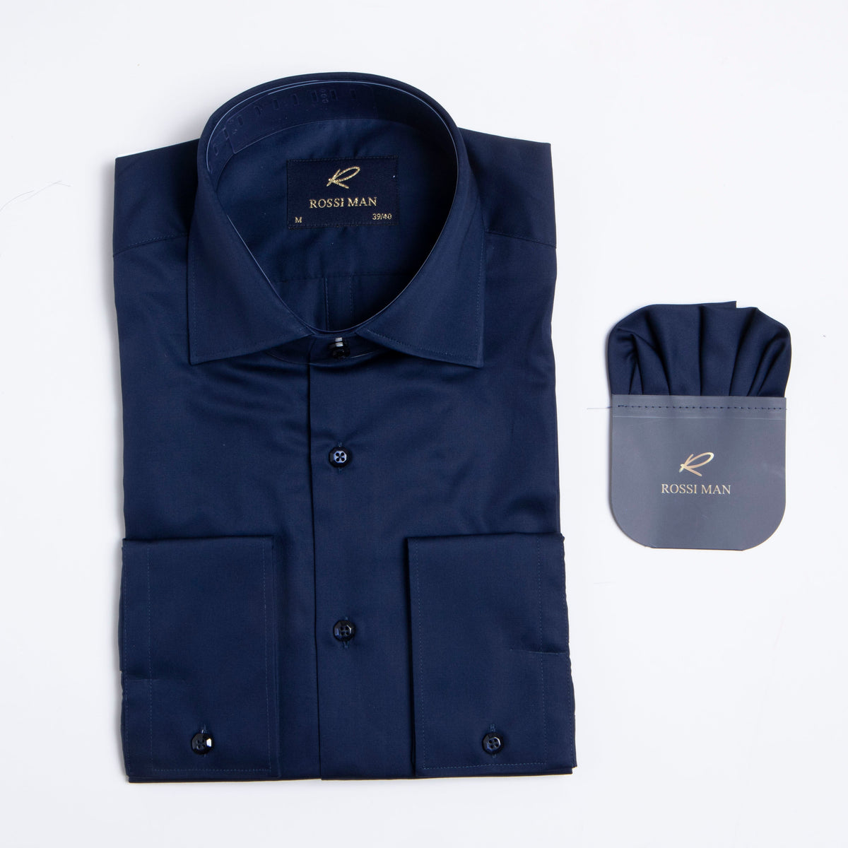 ROSSI MAN SHIRT RS1- NAVY — MensUSA
