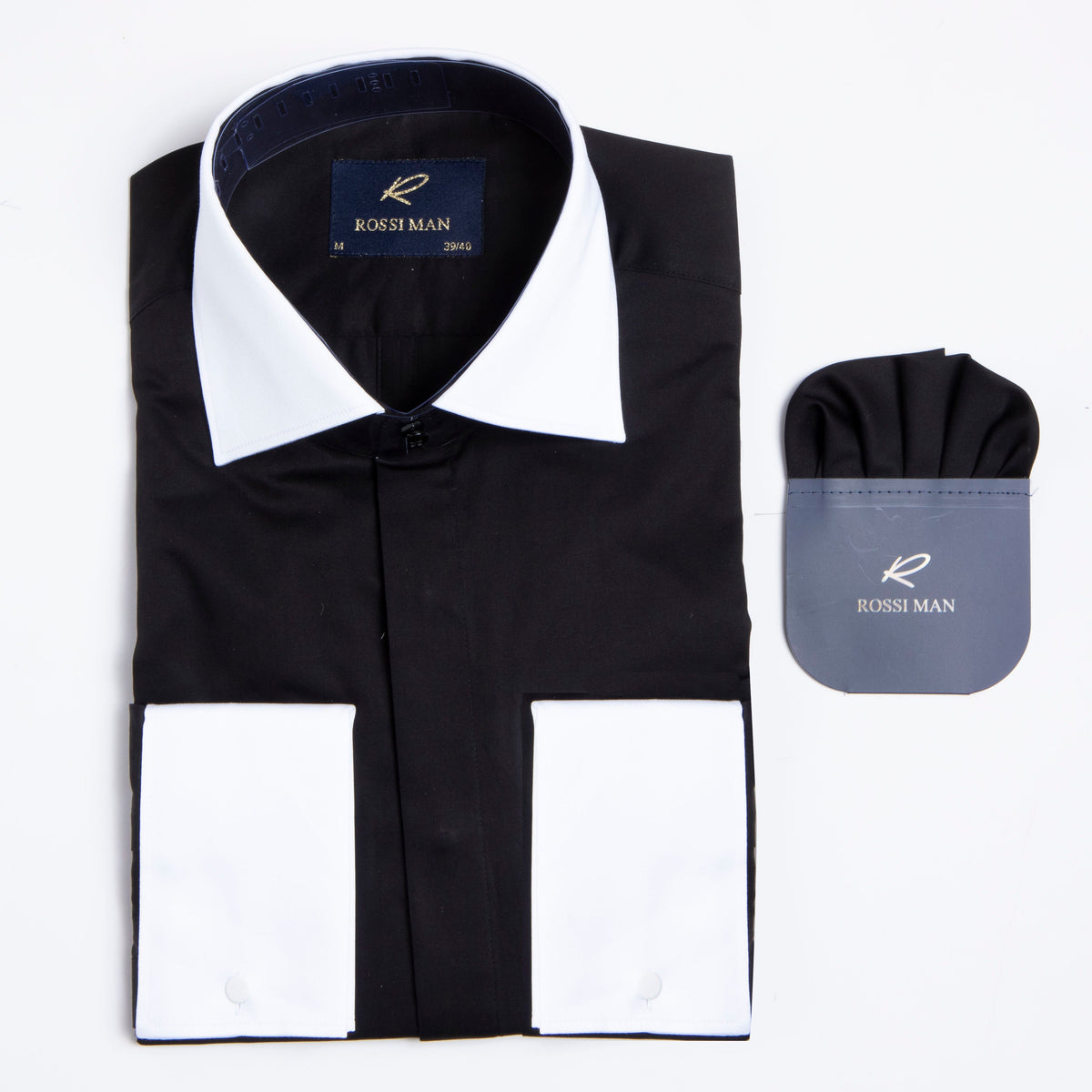 ROSSI MAN SHIRT RS2-BLACK — MensUSA