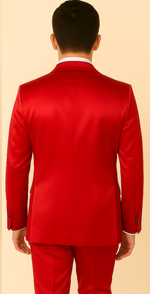 Rossi Man LEO RM1621 – Red Slim Fit 3-Piece Designer Suit for Men — MensUSA