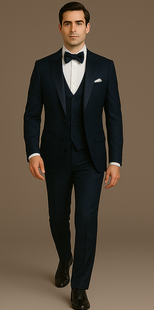 Rossi Man Leo Tuxedo RM1102 – Modern 3-Piece Formal Suit for Men | Sty ...