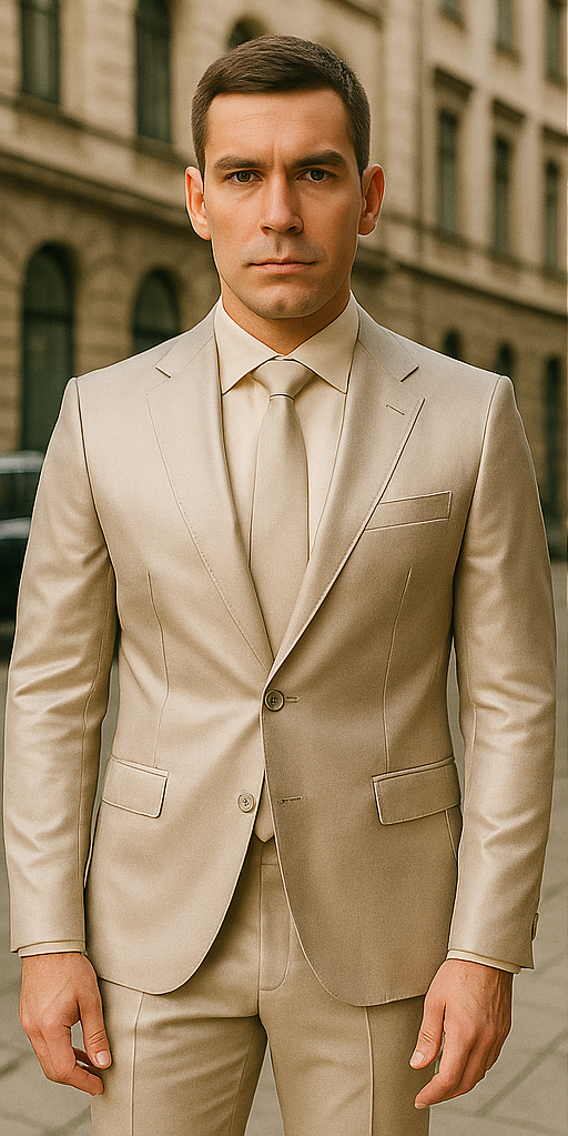 Rossiman Men’s Gray Shiny Sateen Suit – Sleek & Modern Formalwear — MensUSA