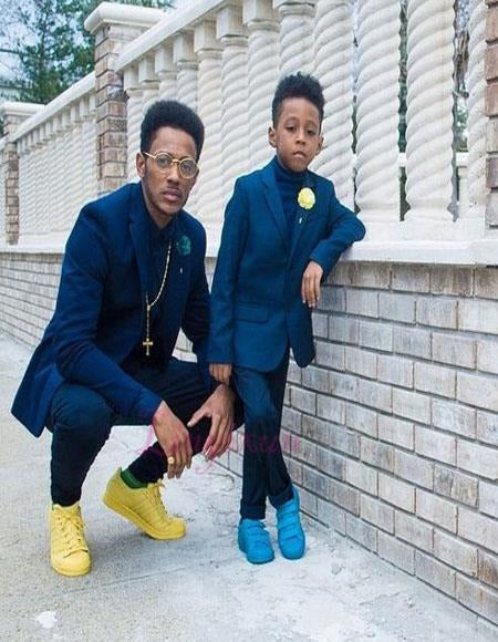 Royal Blue Father ~ Dad And Son Matching Suits – MensUSA