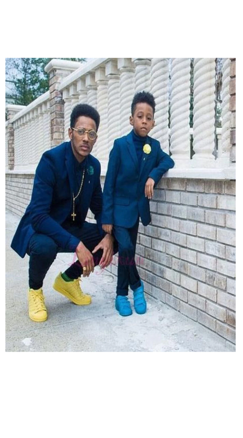 Royal Blue Father ~ Dad And Son Matching Suits — MensUSA