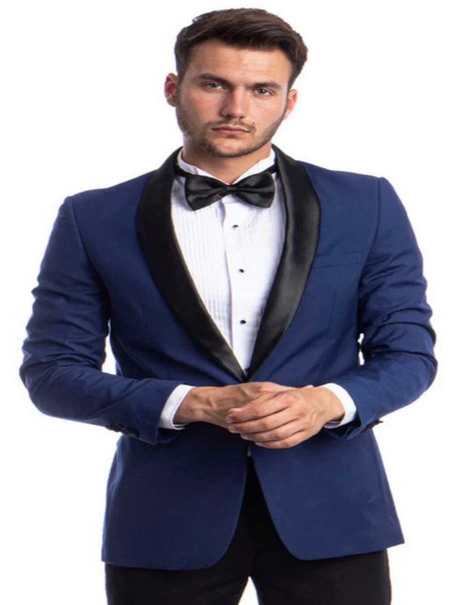 Blue Prom Suit - Blue Homecoming Outfits For Guys Skinny Fit Tuxedo fo ...