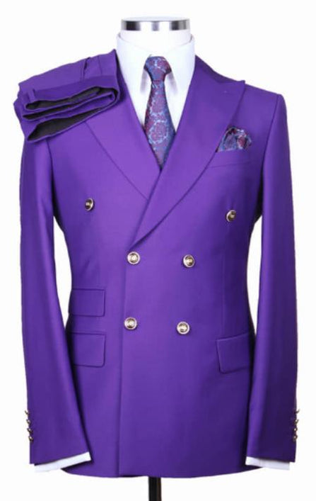 Slim Fitted Cut Mens Double Breasted Blazer — MensUSA