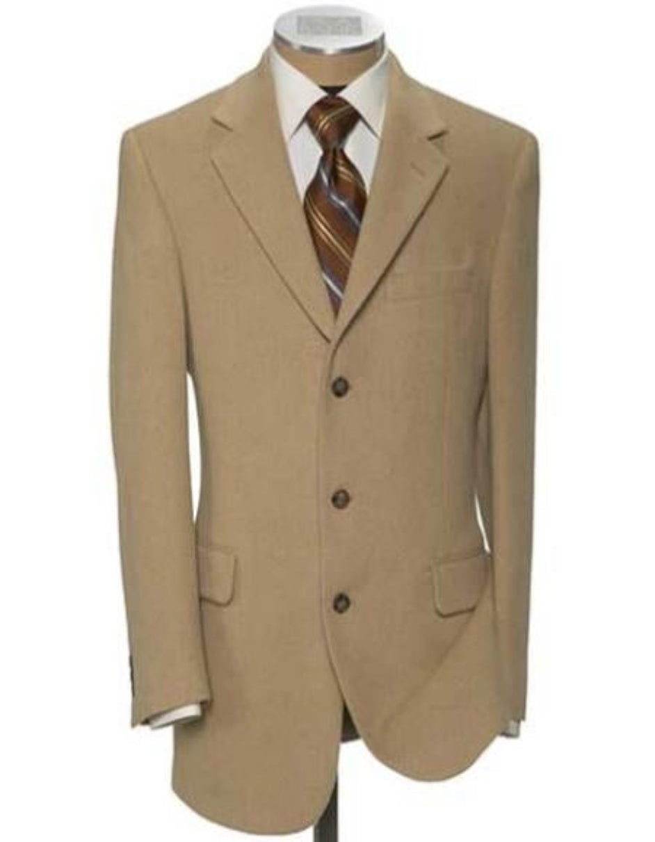 Tan - Beige Super 120's - 100% Percent Wool Fabric Suit - Worsted Wool ...