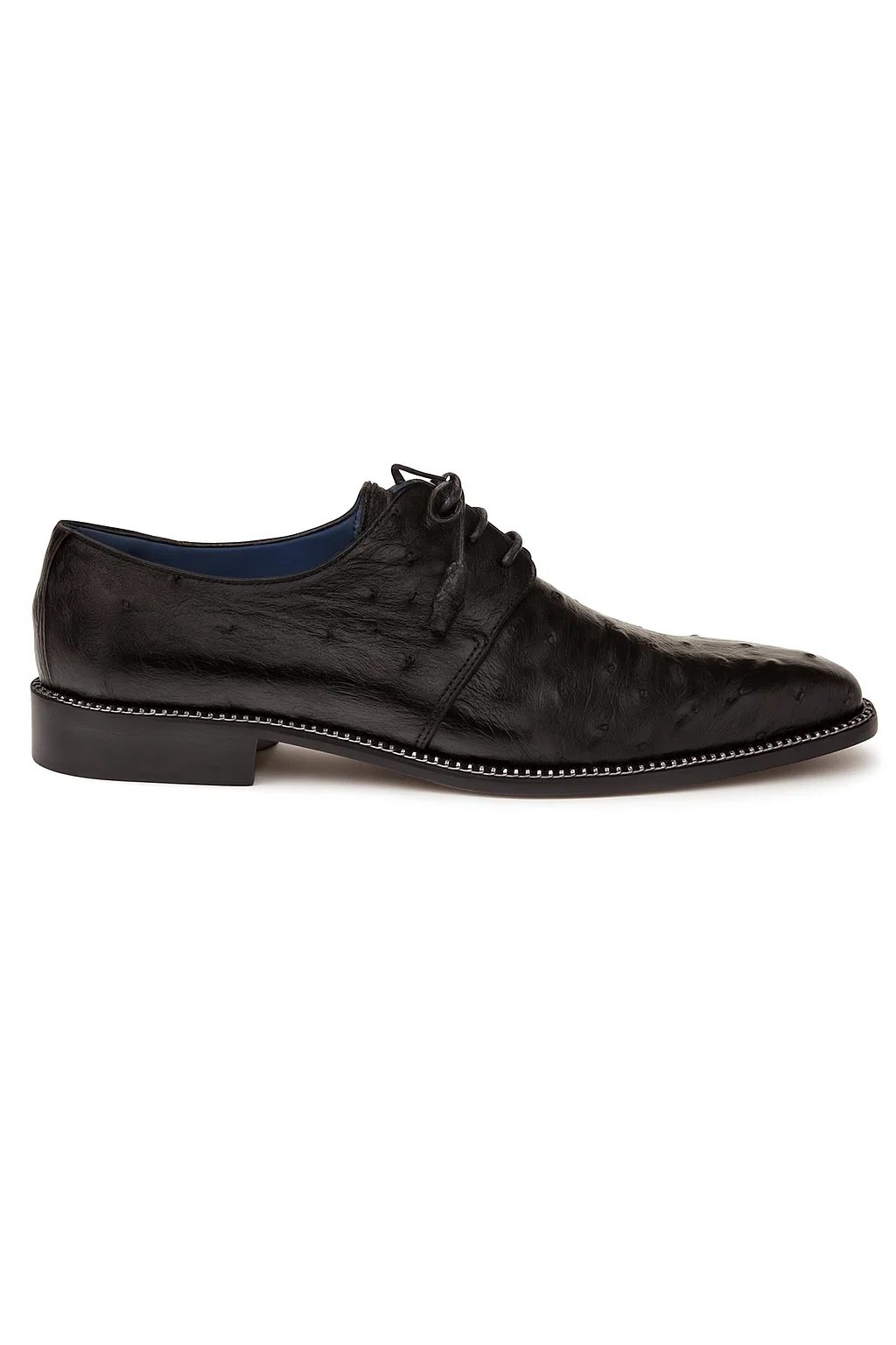 Tillson Ostrich Black By Mezlan Made In Spain Brand — MensUSA