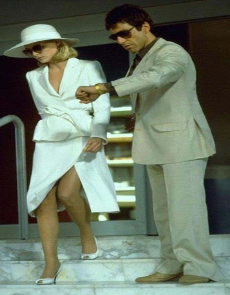 Tony Montana Suit Tan 2 Buttons Scarface Suit — MensUSA