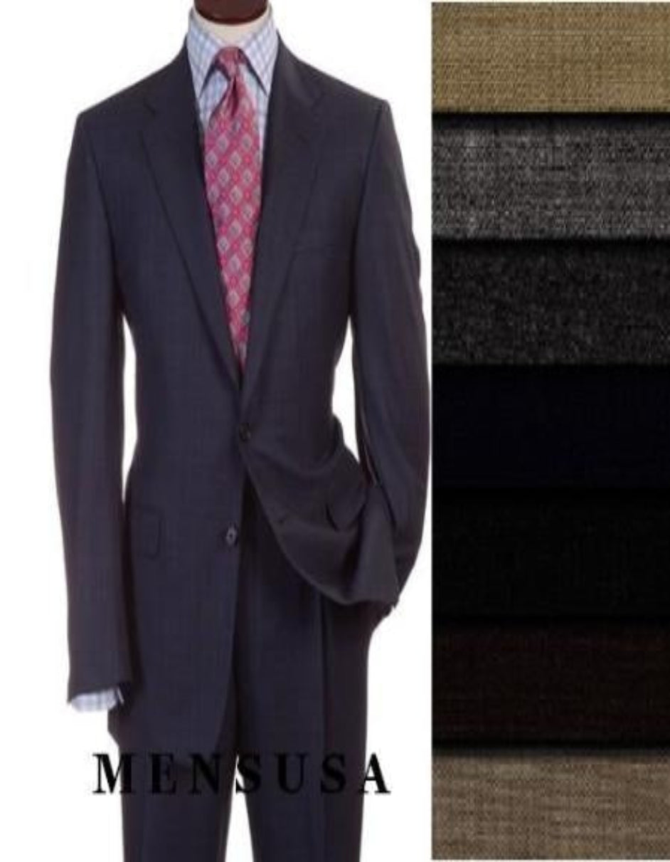 Two 2 Buttons Style Super Worsted Vergin Wool Business Suits Comes In ...
