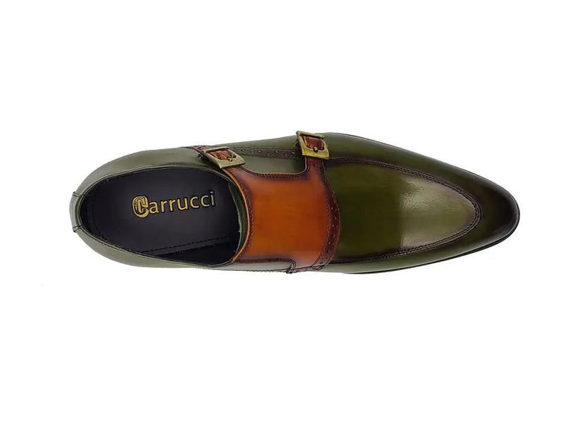 Two Tone Monk Strap Buckle Loafer — MensUSA