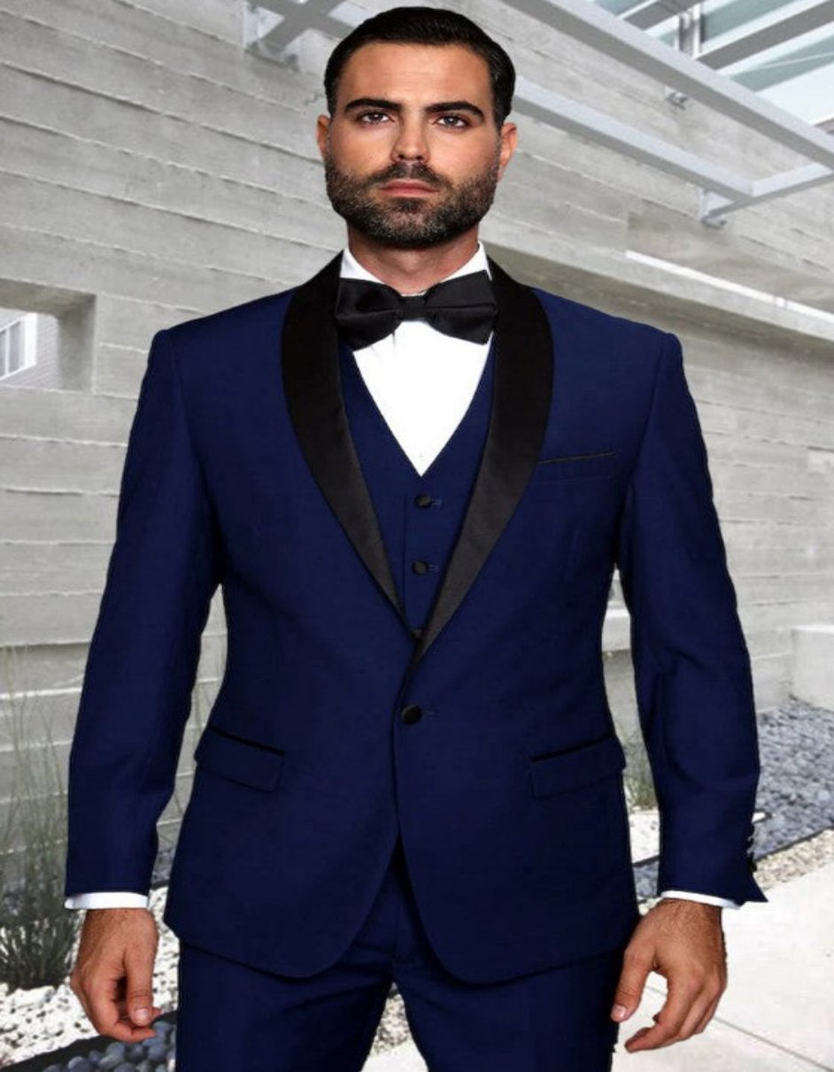 Blue Prom Suit - Blue Homecoming Outfits For Guys Wedding Tuxedo in Sa ...