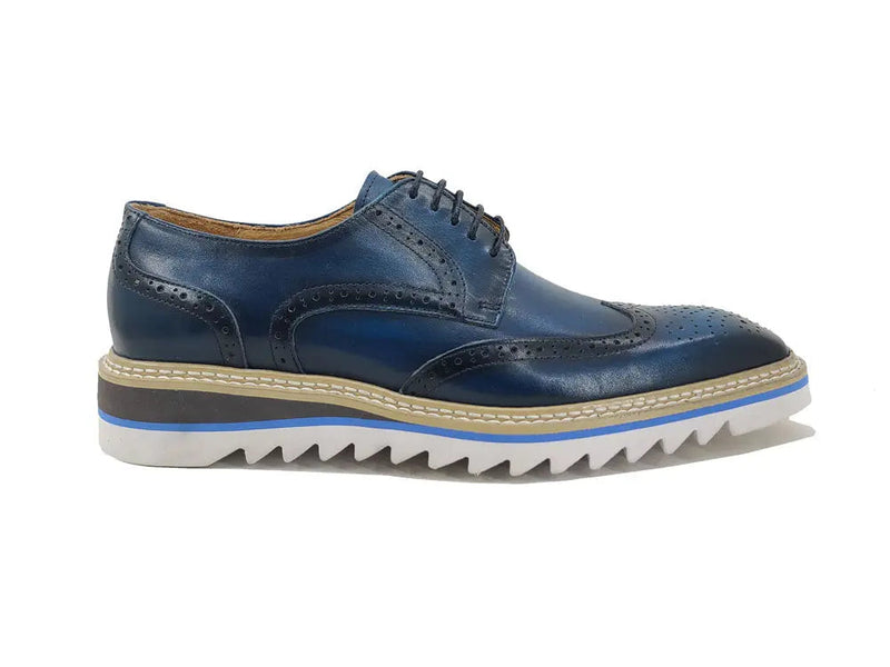 Wing-tip Blucher style Oxford with ligtweight sole — MensUSA
