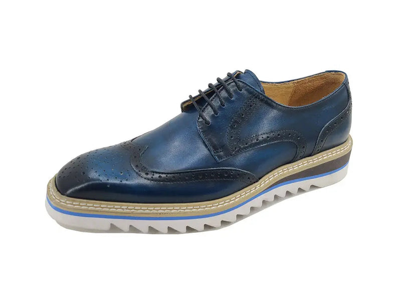 Wing-tip Blucher style Oxford with ligtweight sole — MensUSA