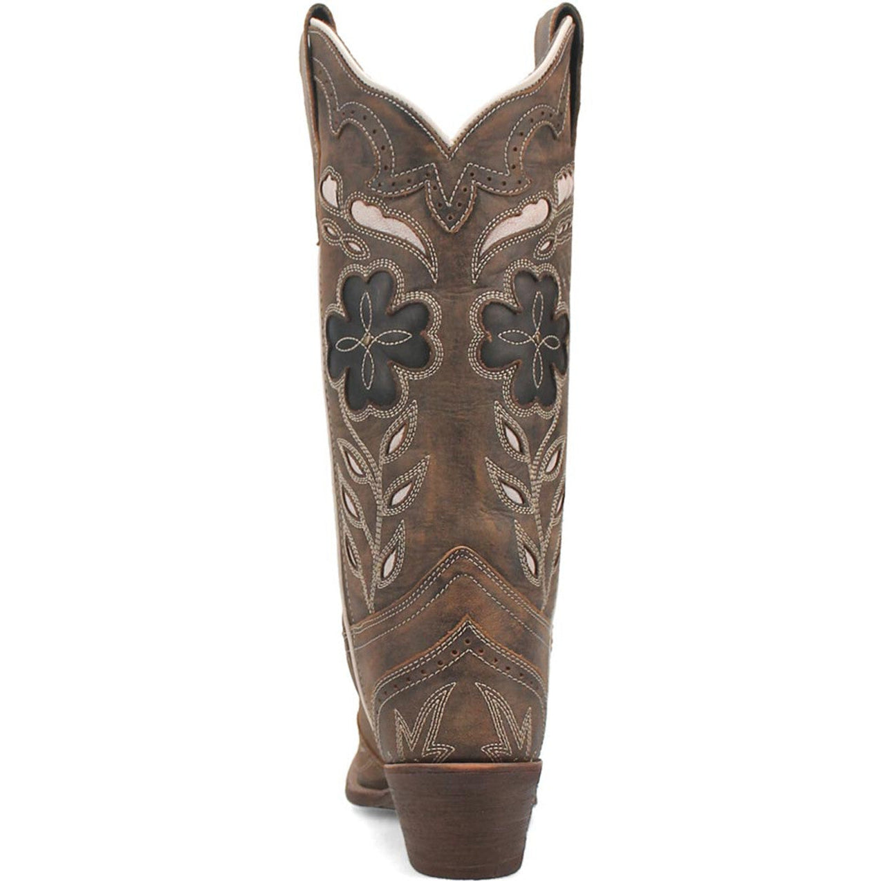 Laredo Zuri Brown Leather Snip Toe Women Boots — MensUSA