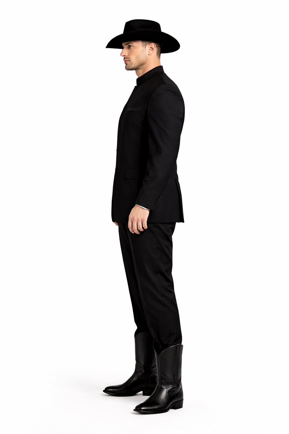 Apollo King Men's 2 Piece Nehru Styles Suit - Mandarin Collars — MensUSA