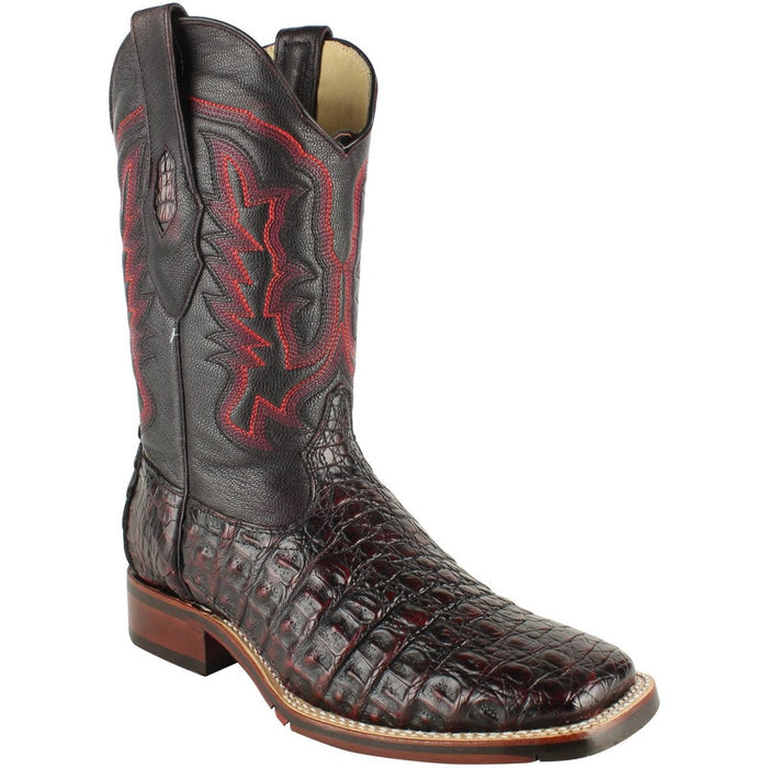 Botas de Cocodrilo Caiman Flanco Horma Amplia — MensUSA