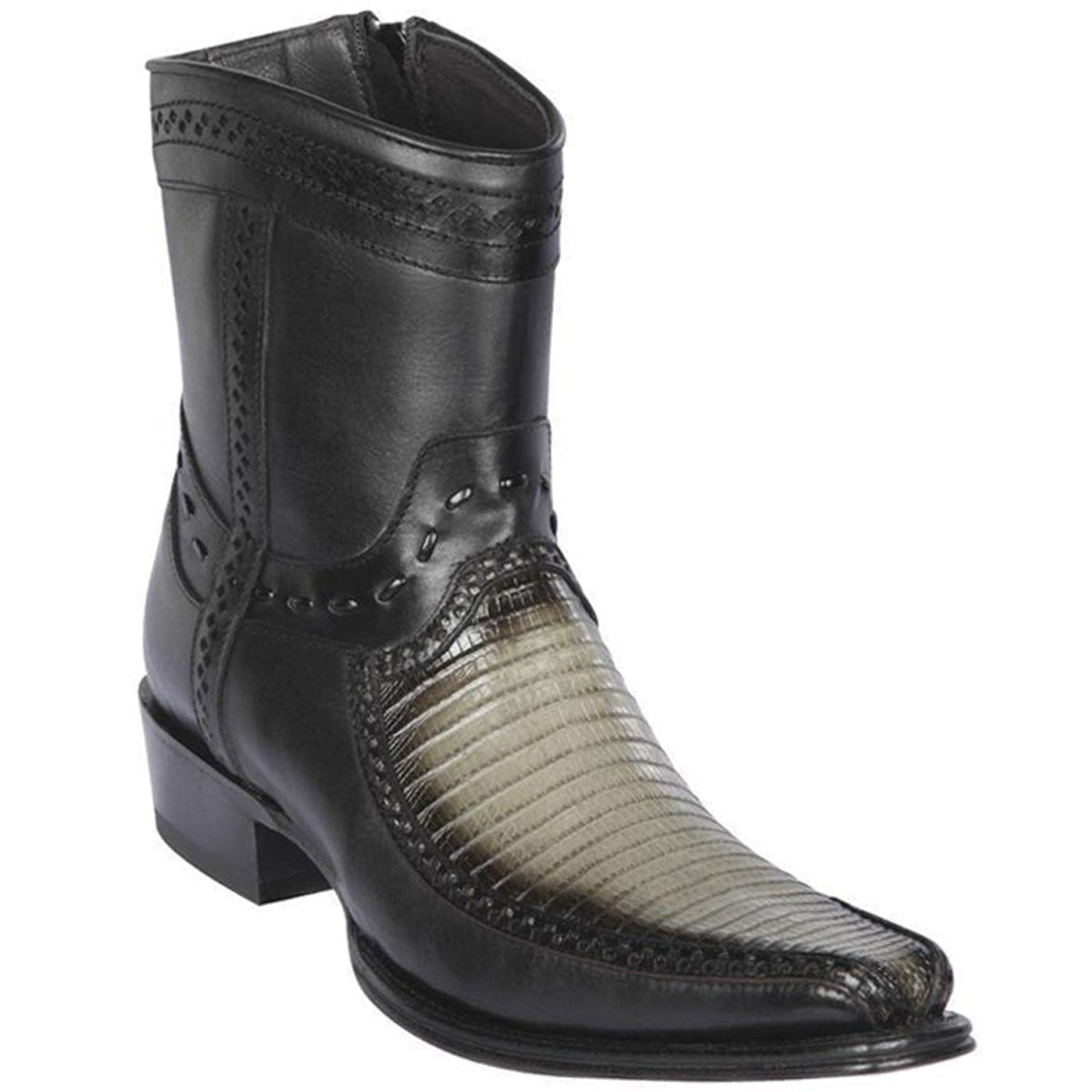 Botas de Armadillo con Venado Punta Europea LAB-76BF0738 — MensUSA