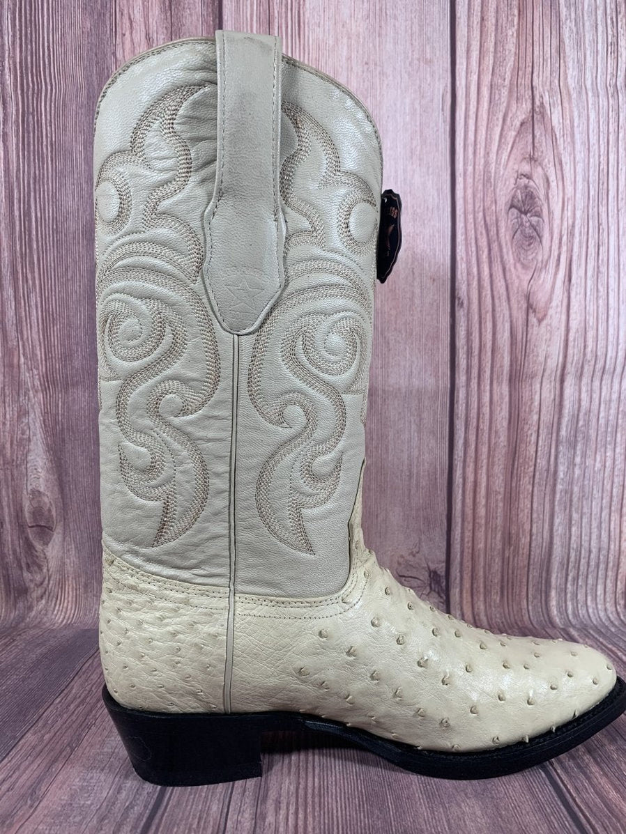 Botas de Avestruz Original Punta Oval LAB-650304 — MensUSA
