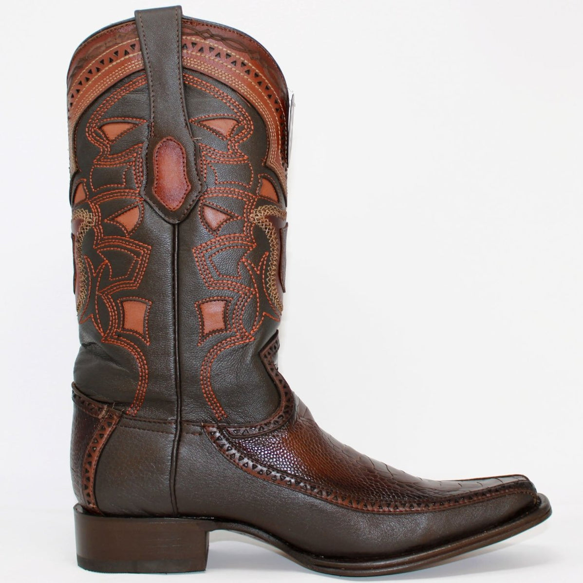 Botas de Pata de Avestruz Original con Venado Horma Europea LAB-76F051 ...