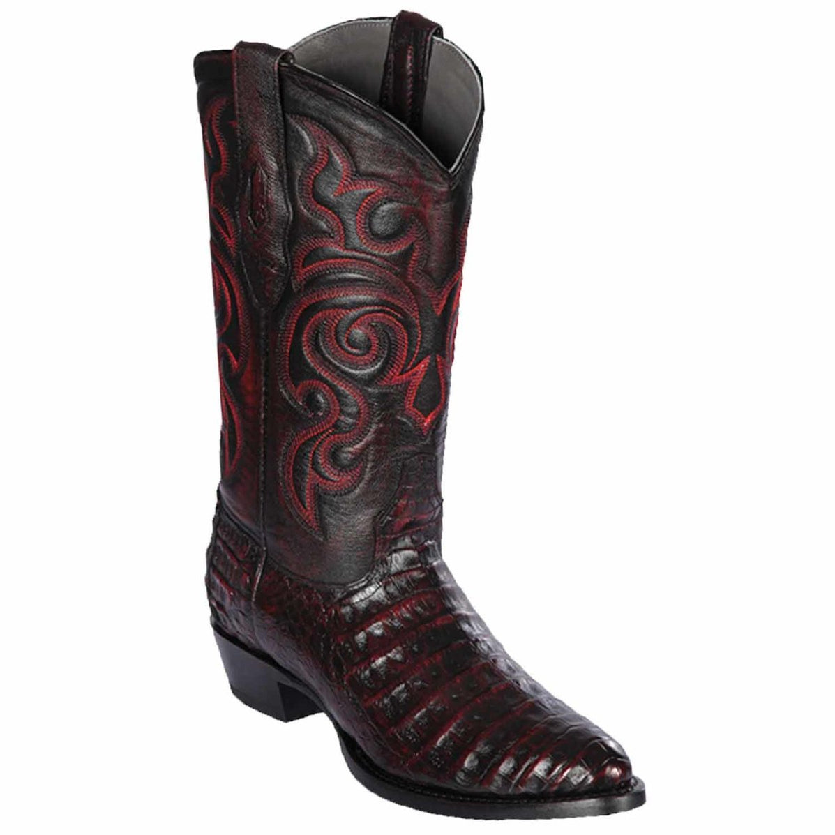 Botas de Cocodrilo - Caiman Panza Horma Redonda LAB-658218 — MensUSA