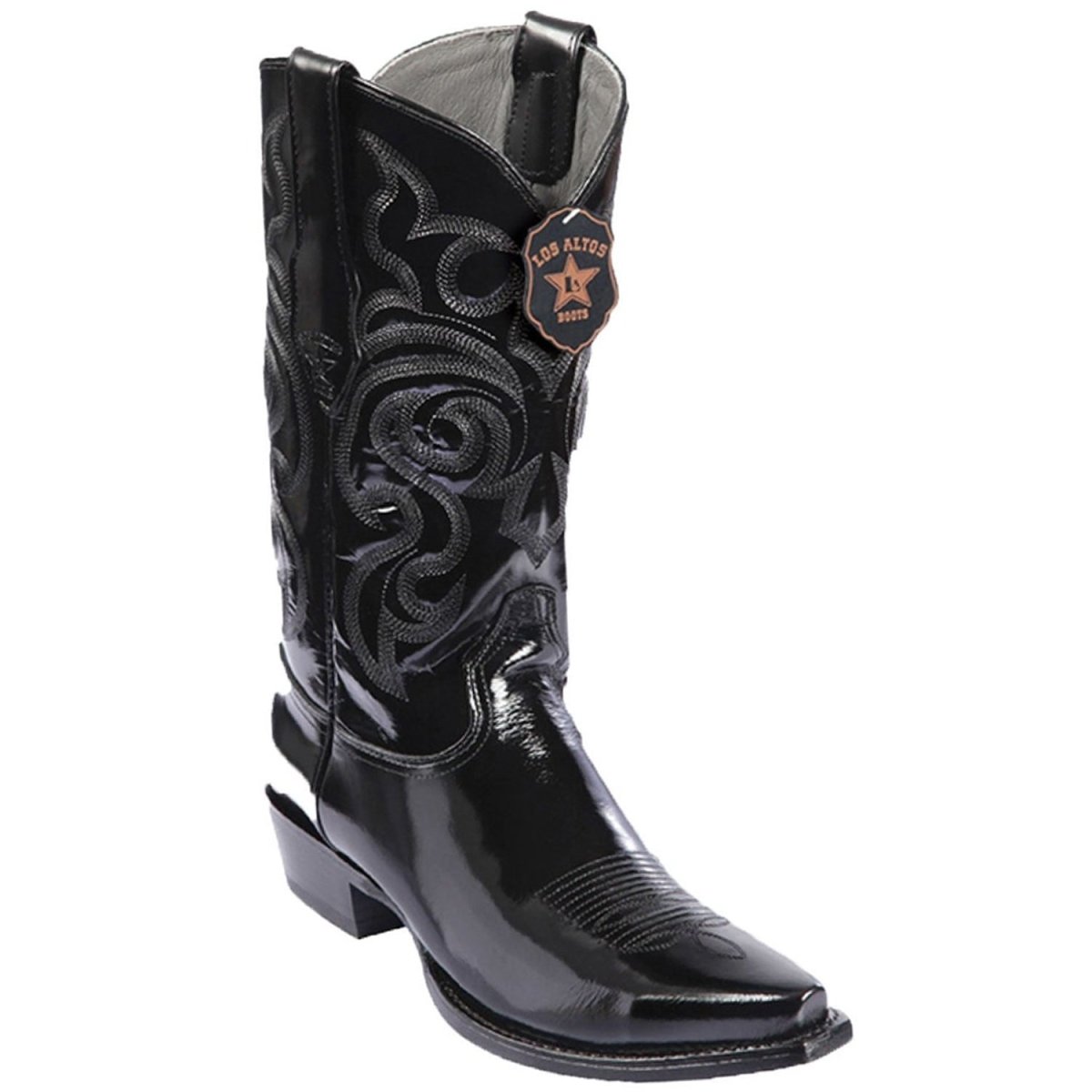 Botas de Cuero con Punta Recortada Camaleon — MensUSA