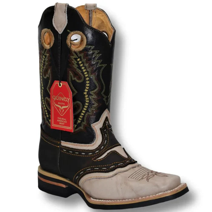 Botas de Cuero Original Horma Rodeo Cuadrada — MensUSA