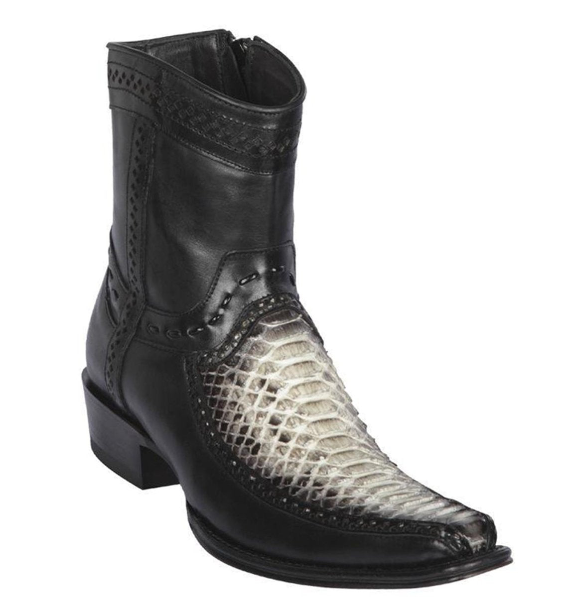 Botas de Piton con Venado Cortas Punta Europea LAB-76BF5749 — MensUSA
