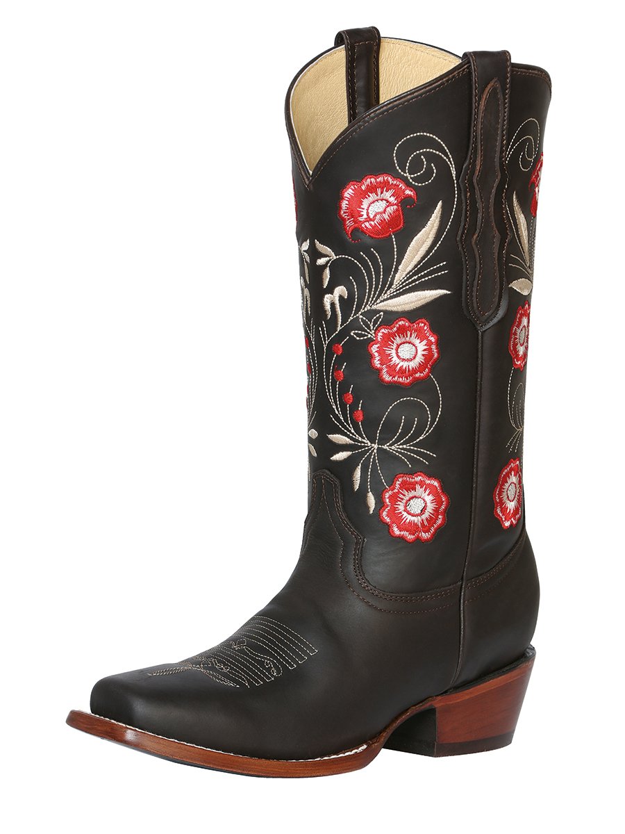 Botas Vaqueras de Cuero Crazy Original para Mujer en Horma Rodeo GEN-4 ...