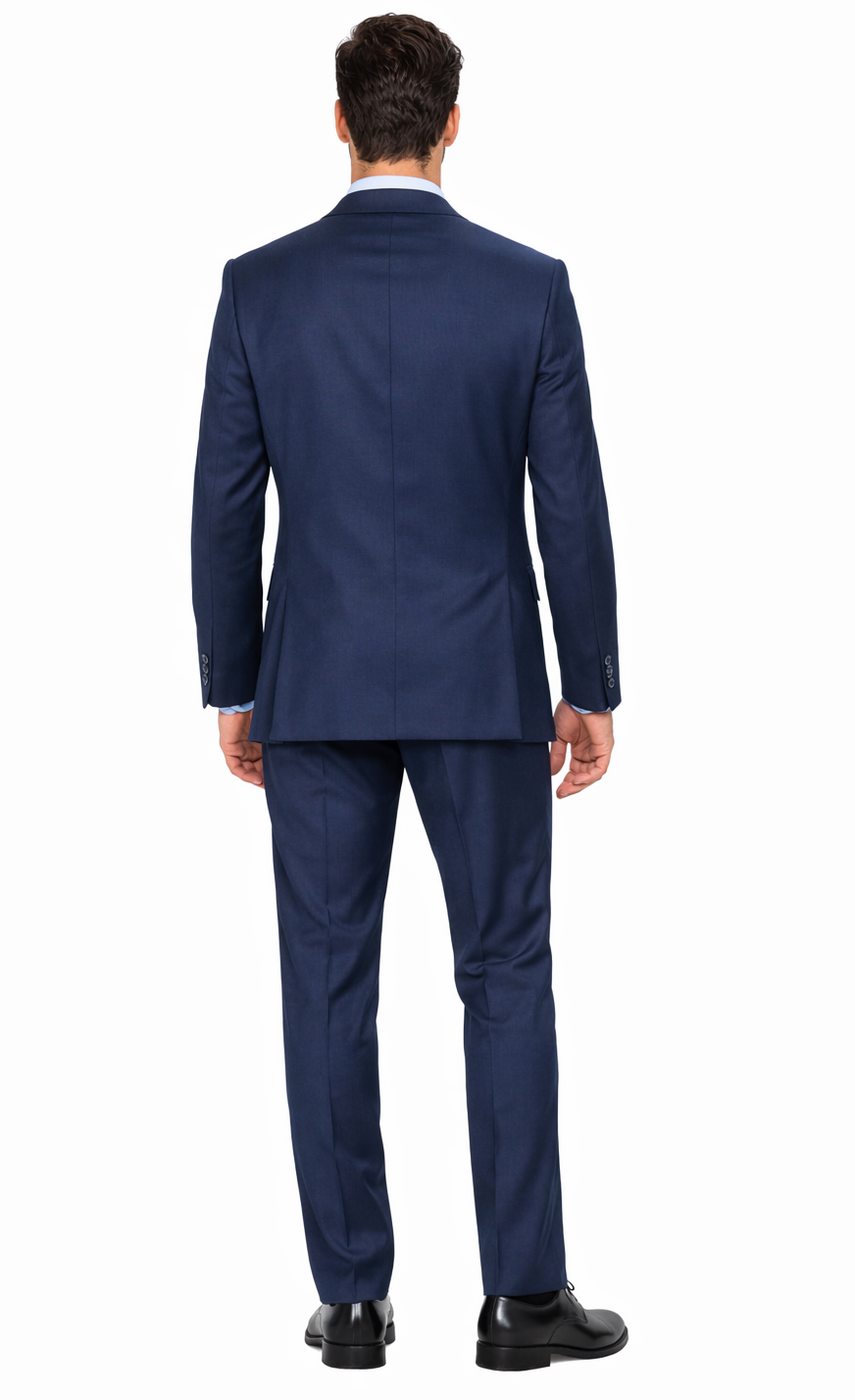 Carlo Lusso French Blue Two-button Suit — MensUSA