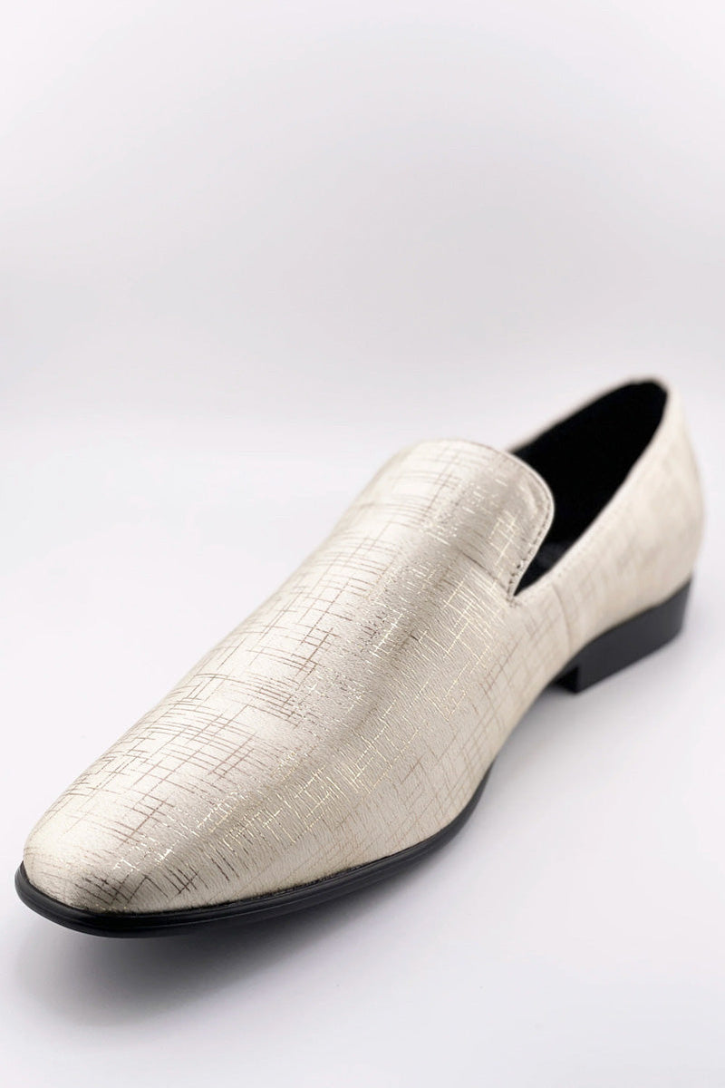 "Sharkskin" Gold Couture 1910 Tuxedo Shoes — MensUSA