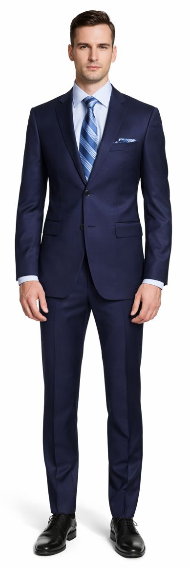 ENZO 150’s Super Wool 2-Button Suits in 6 Solid Colors — MensUSA