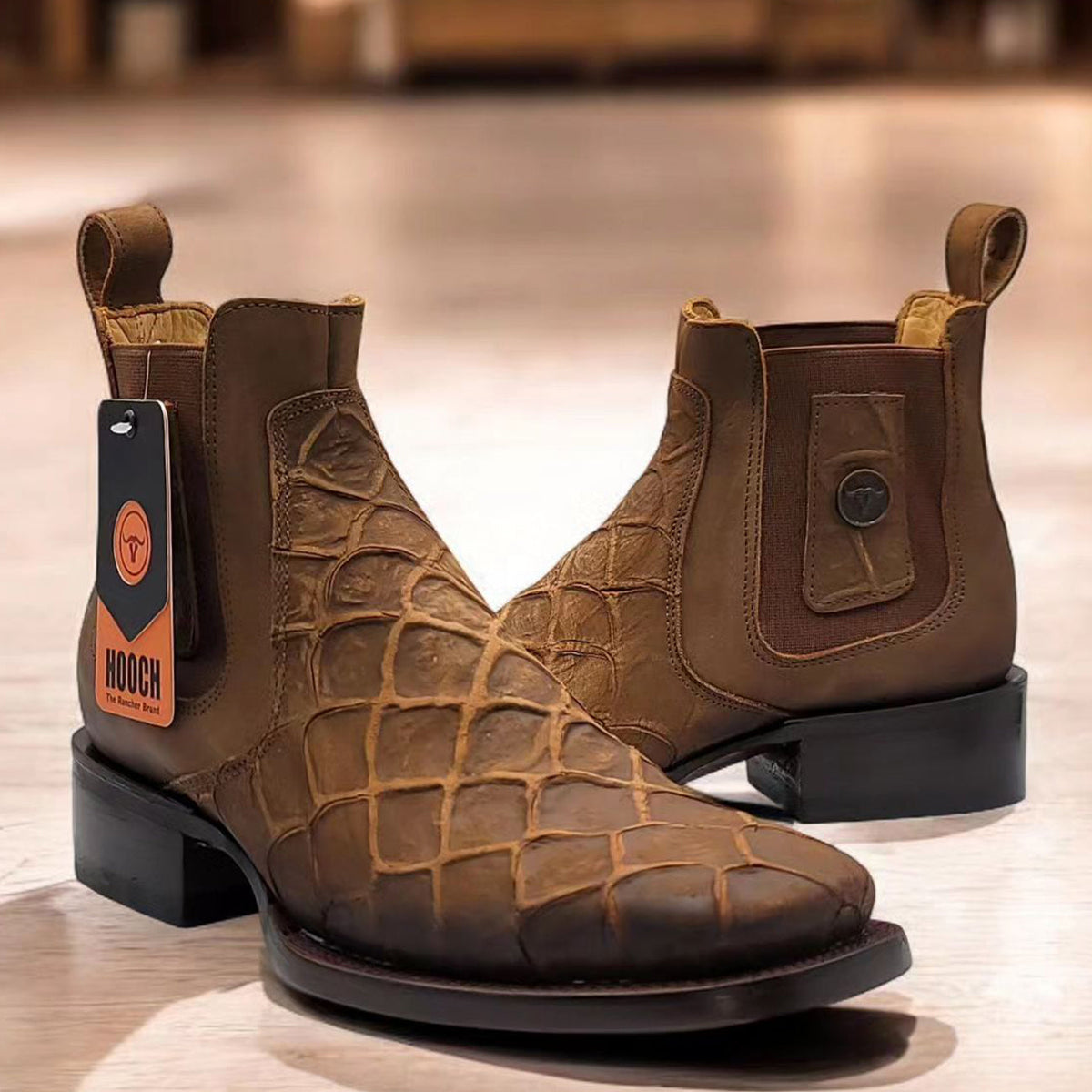 Fish Print Boots | Hooch Boots - Formal Dress Shops — MensUSA