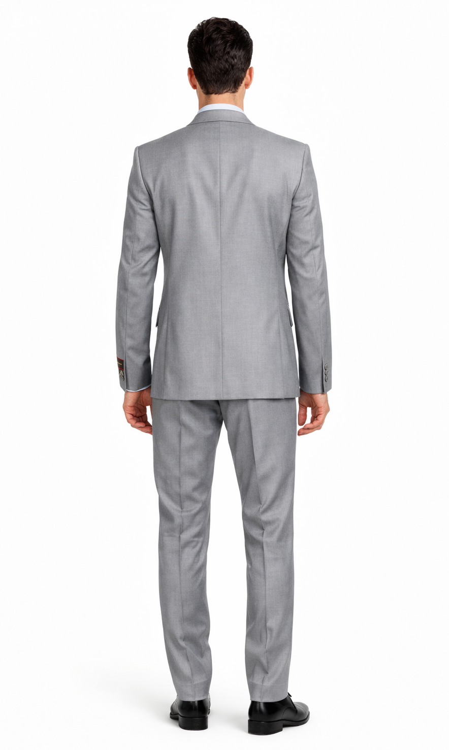 Giorgio Fiorelli Grey Two-Button Suit + Vest — MensUSA
