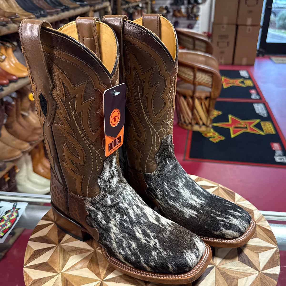Hair On Hide Cowboy Boots | Hooch Boots - Formal Dress Shops — MensUSA