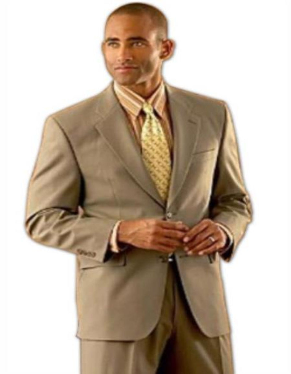 46r Suit Size - Coffee Tan ~ Beige Mens Suits 46r — MensUSA