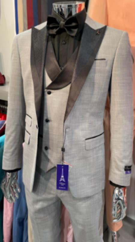Retro Paris Suits Mens Suit Grey — MensUSA