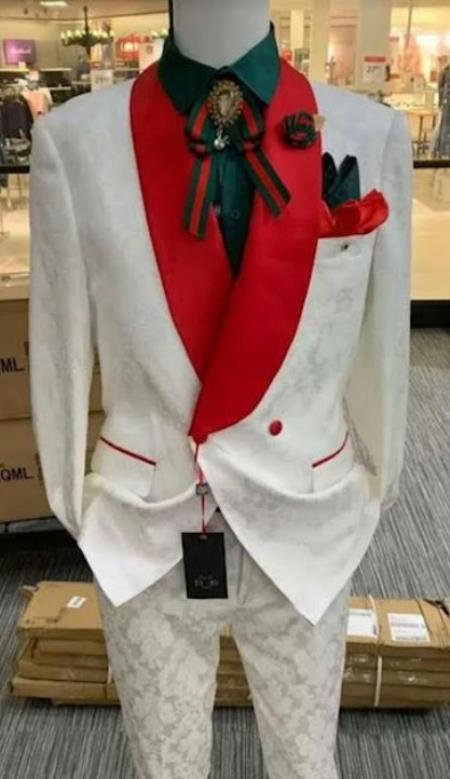 White and Red Prom Suits — Now in Stock at MensUSA