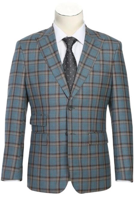 Real Suits - Business Suit By Designer Brand - Light Gray with Bronze ...